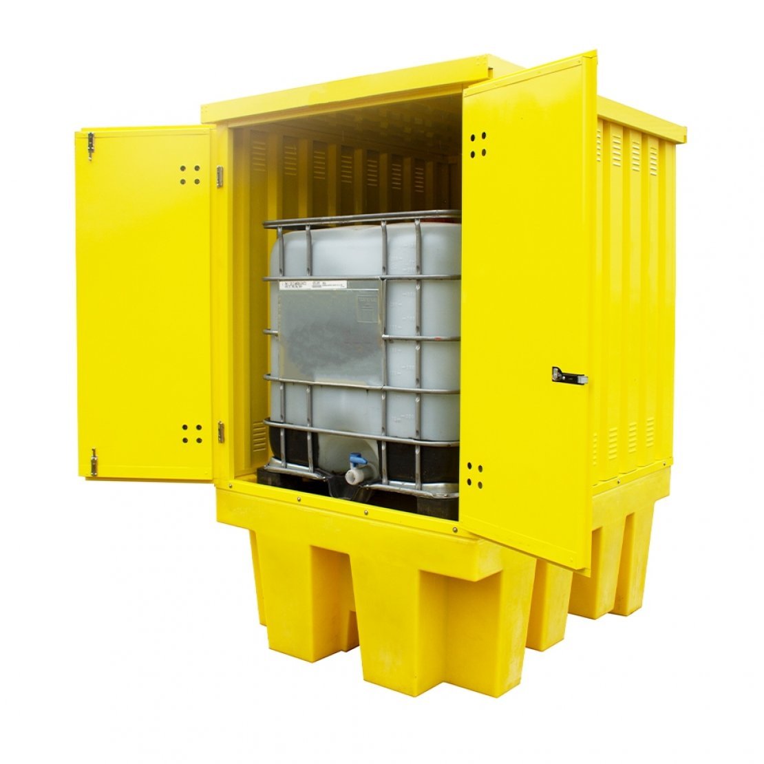 Single Bund Stand With Integral Lockable Steel Container