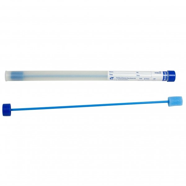 30cm Jumbo Blue Foam Swab with Polypropylene (Flexible) Shaft, in Tube ...