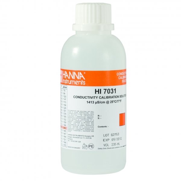 Hanna 1413μS/cm Conductivity Solution (230ml)