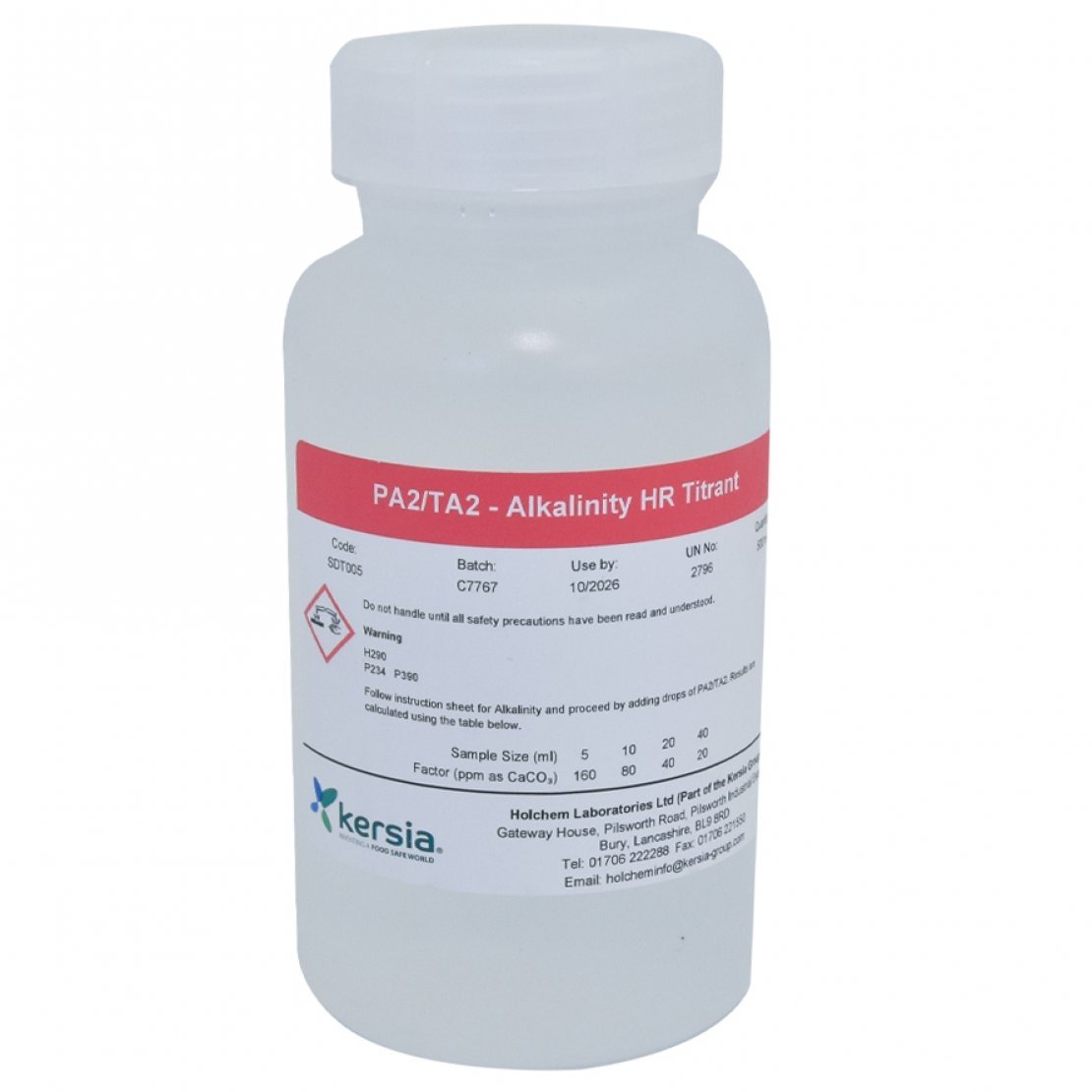 PA2/TA2 alkalinity titrant reagent (500ml)