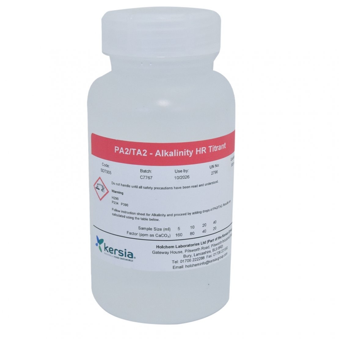 PA2/TA2 Acid Dropper Test Kit Reagent (500ml)
