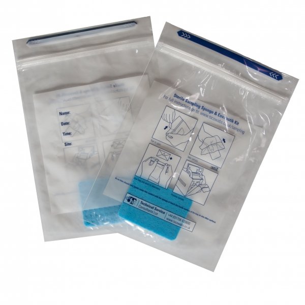 Hygiene Sponge Sampling Kits Dosed with Neutralising Buffer (Box of 200)