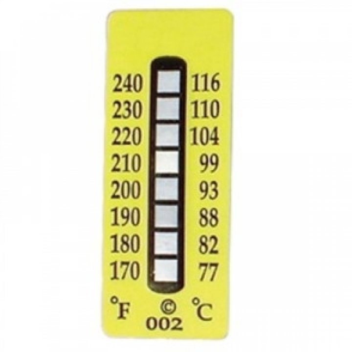 77-116°C Irreversible Temperature Labels (Pack of 50)